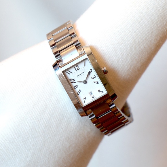 Coach | Accessories | Coach 243 Tank Style Stainless Steel Watch | Poshmark